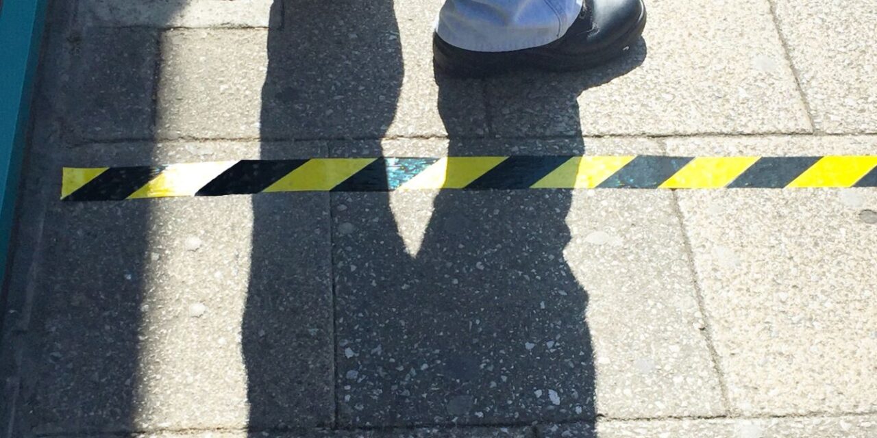 Beaverswood has hazards and restricted area marking safely taped - UK ...